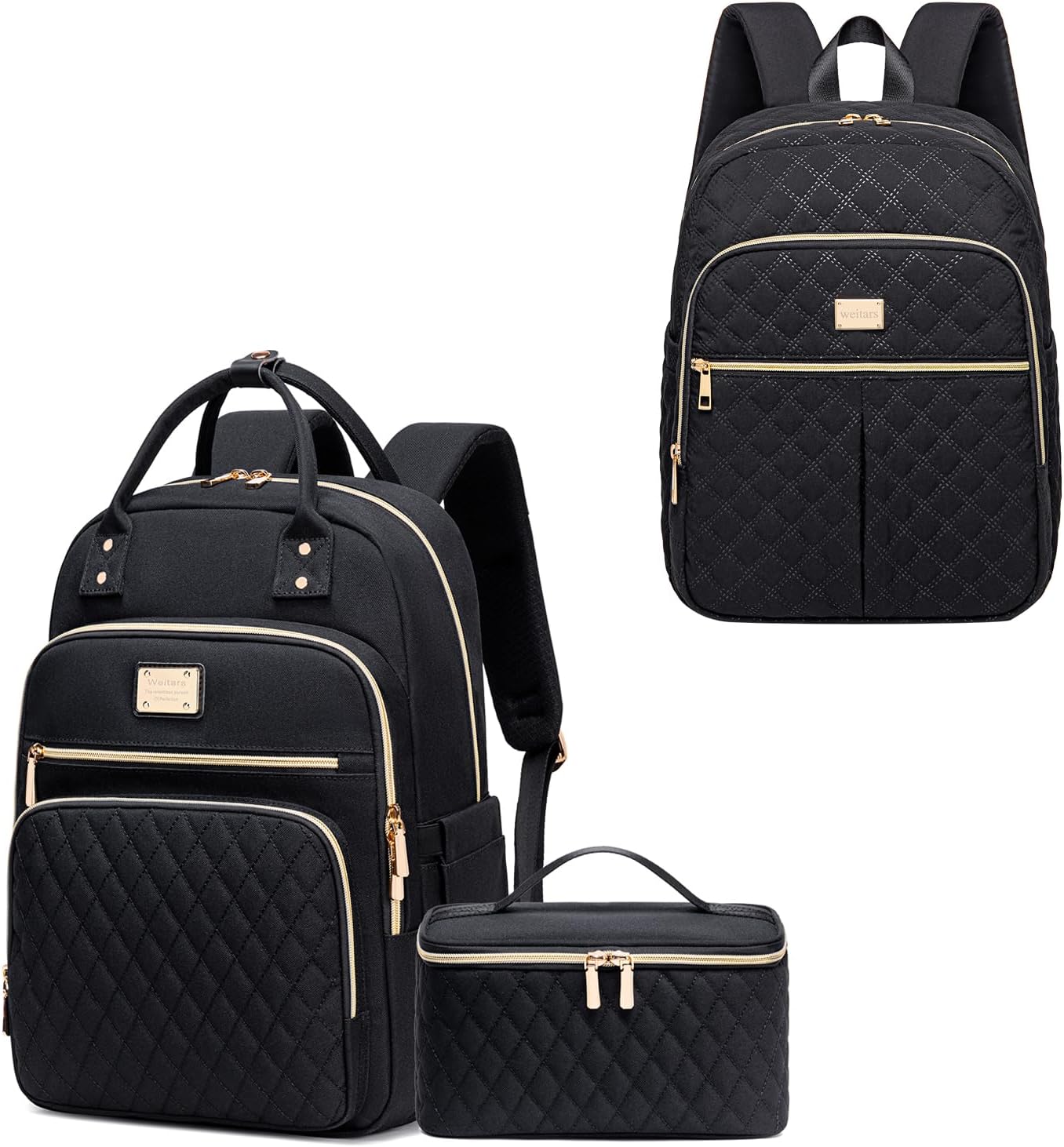 Amazon.com: Weitars Laptop Backpack With Lunch Box And Lunch Backpack ...