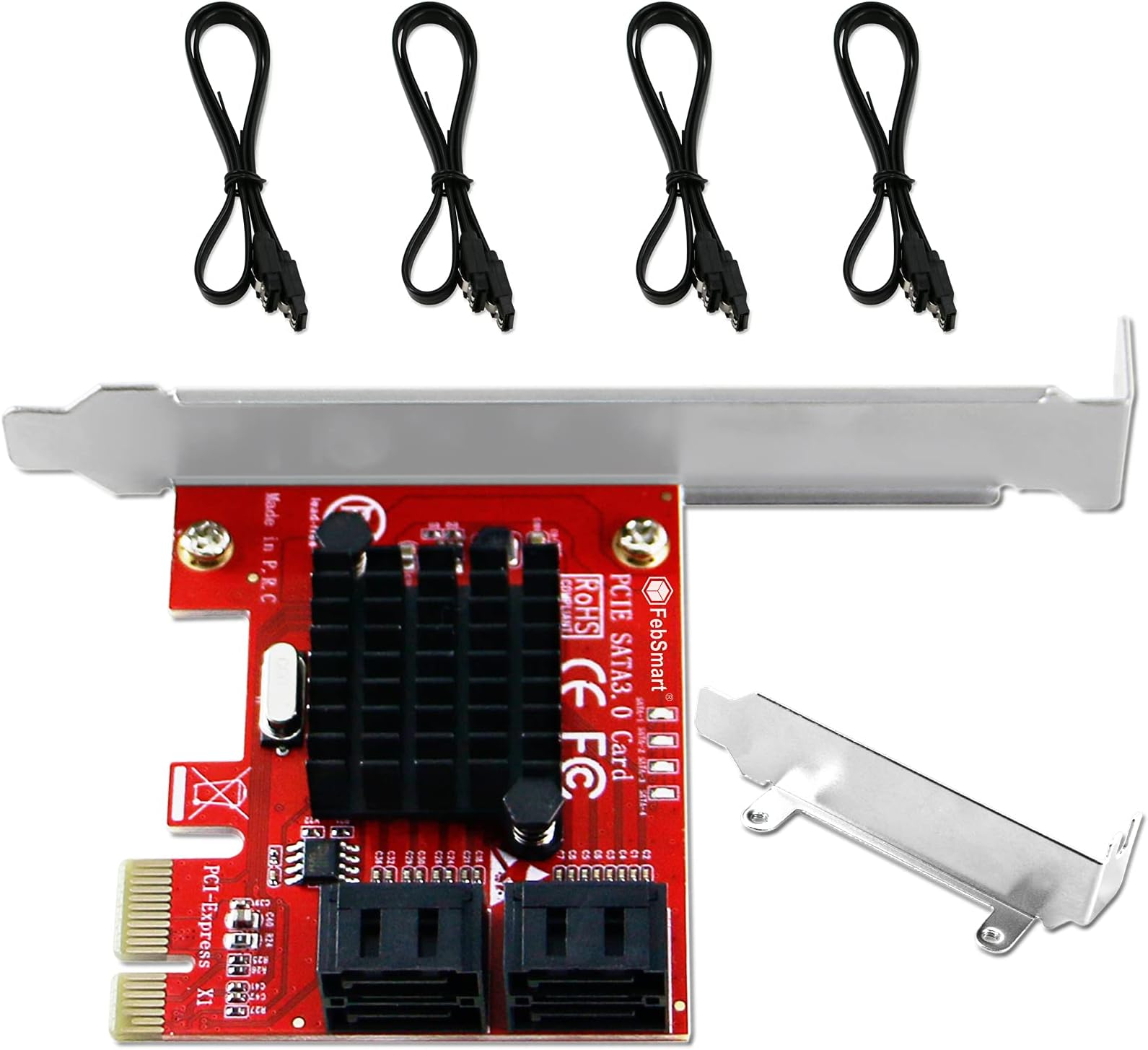 Amazon.com: 6 Port PCI Express 2.0 SATA III 6Gbps RAID Controller Card ...