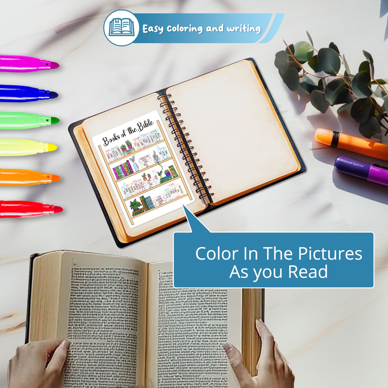 Snapklik.com : OCQOTAT Books Of The Bible Tracker Sticker Bible Books ...