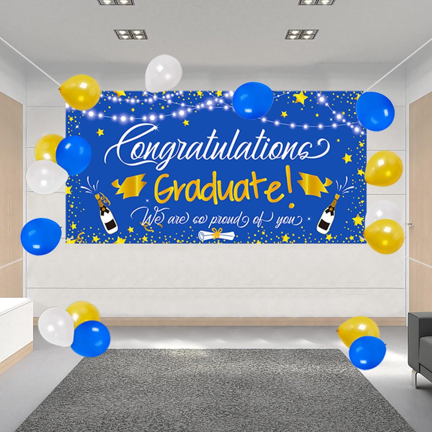 Amazon.com : 2023 Graduation Party Decorations Graduation Banner ...