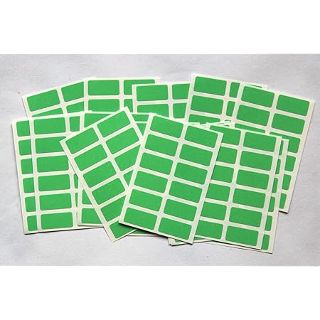 200 Green Stickers - Sticky Coloured Self Adhesive Labels for Colour ...