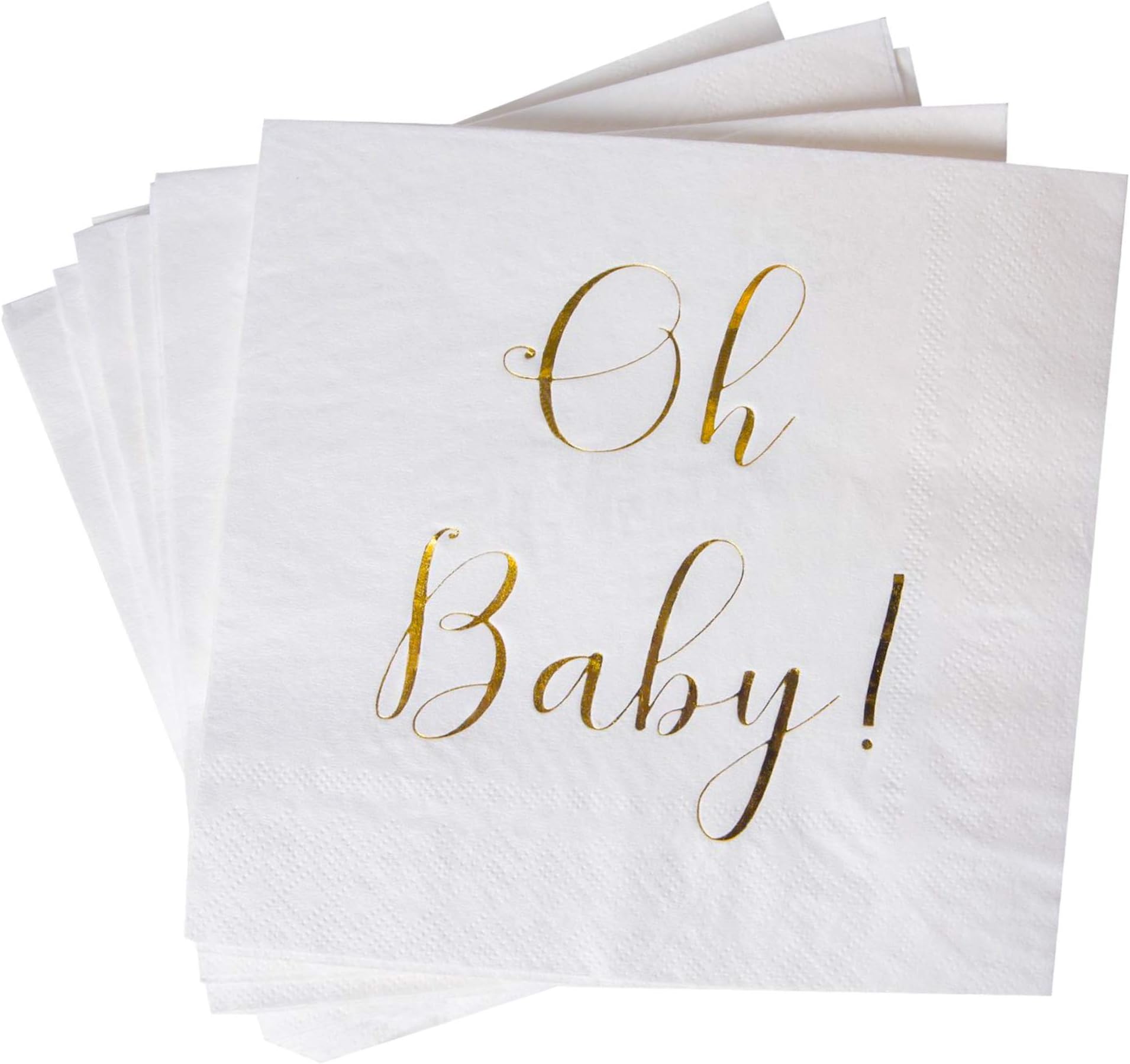 Amazon.com: Baby Shower Napkins - 50 Pack Disposable Paper Luncheon ...
