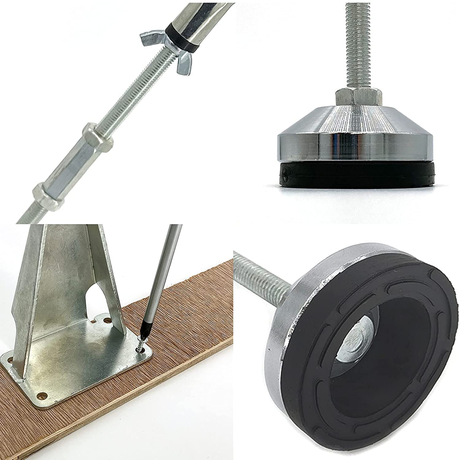 Snapklik.com : 6 Pack Adjustable Height Center Support Leg For Bed ...