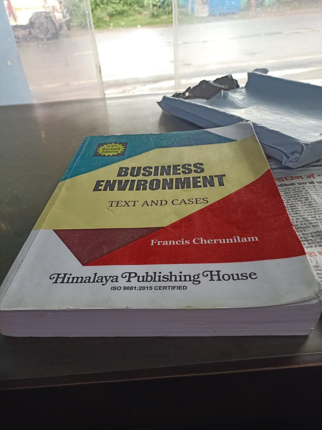 Buy Business Environment Text and Cases by Francis Cherunilam (27th ...
