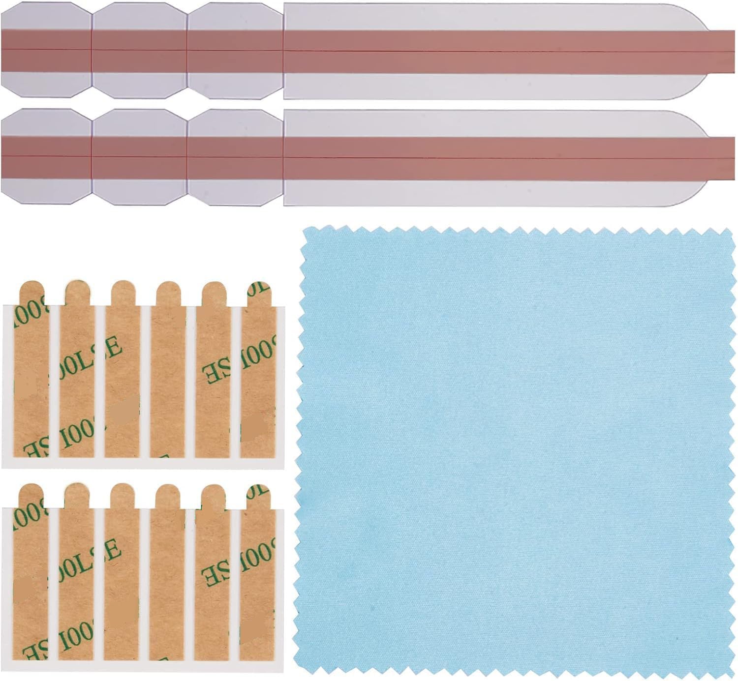 Tefeiyin Privacy Screen Adhesive Strips and Slide Mount Holder Tabs for ...