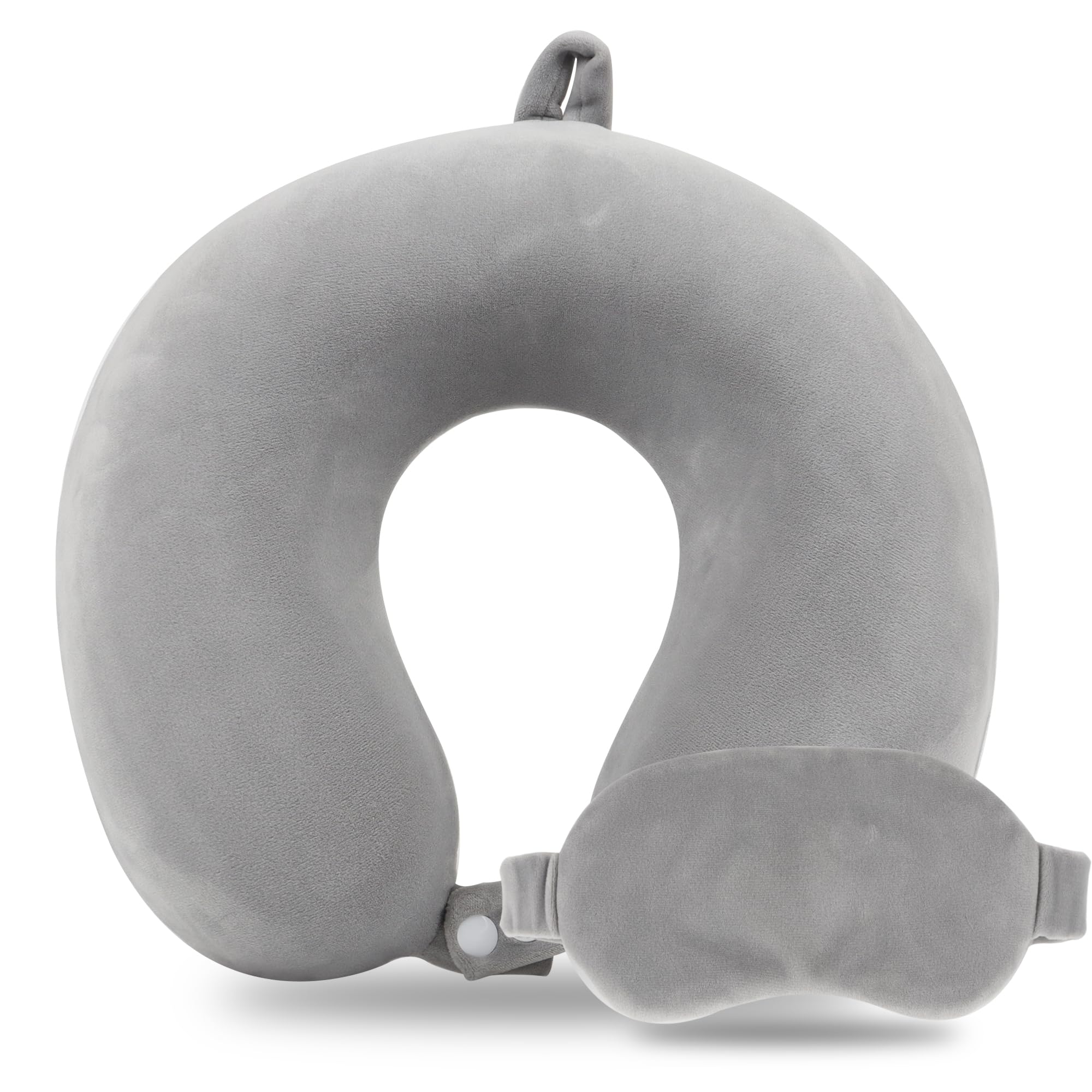 Amazon.com: Sexysamba Pure Memory Foam Travel Pillow Set for Adults ...