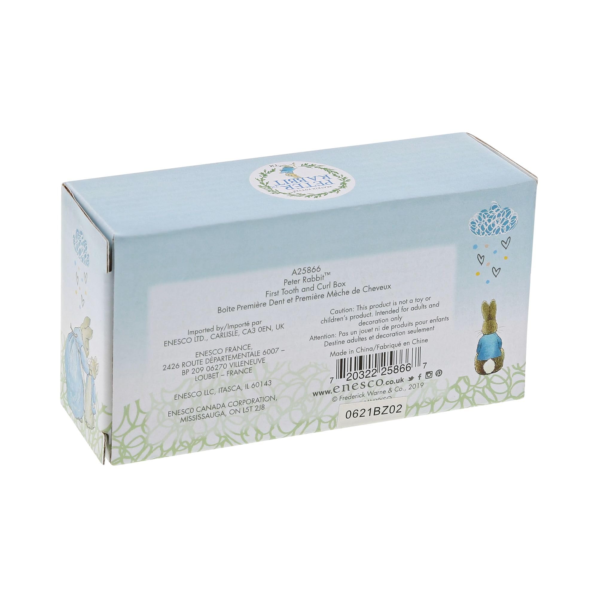 Snapklik.com : Enesco Beatrix Potter Peter Rabbit Tooth And Curl Boxes ...
