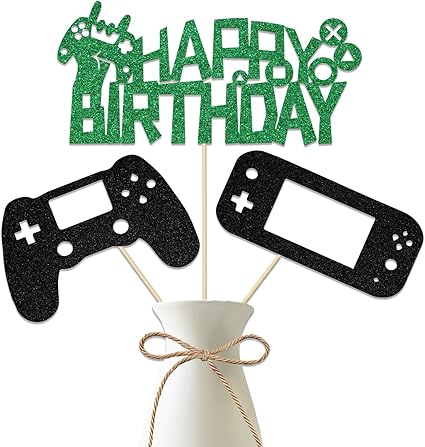 Amazon.com: Video Game Centerpiece Sticks,Video Game Theme Birthday ...