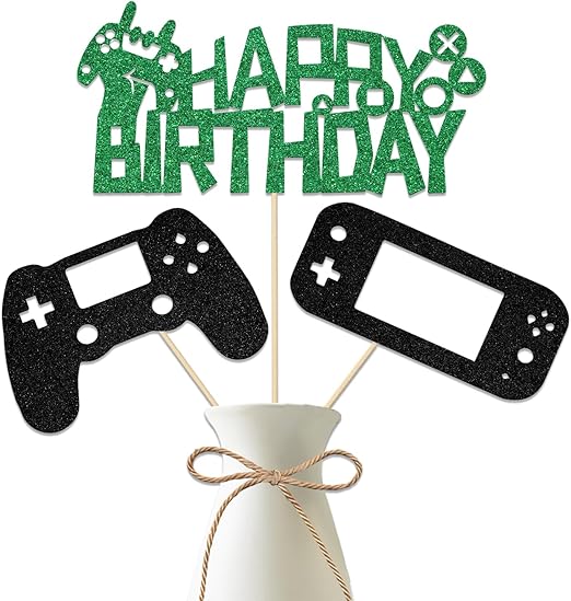 Amazon.com: Video Game Centerpiece Sticks,Video Game Theme Birthday ...
