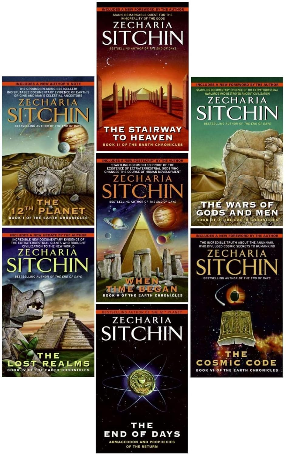 The Earth Chronicles 7 volume set- Books 1-7: Zecharia Sitchin ...