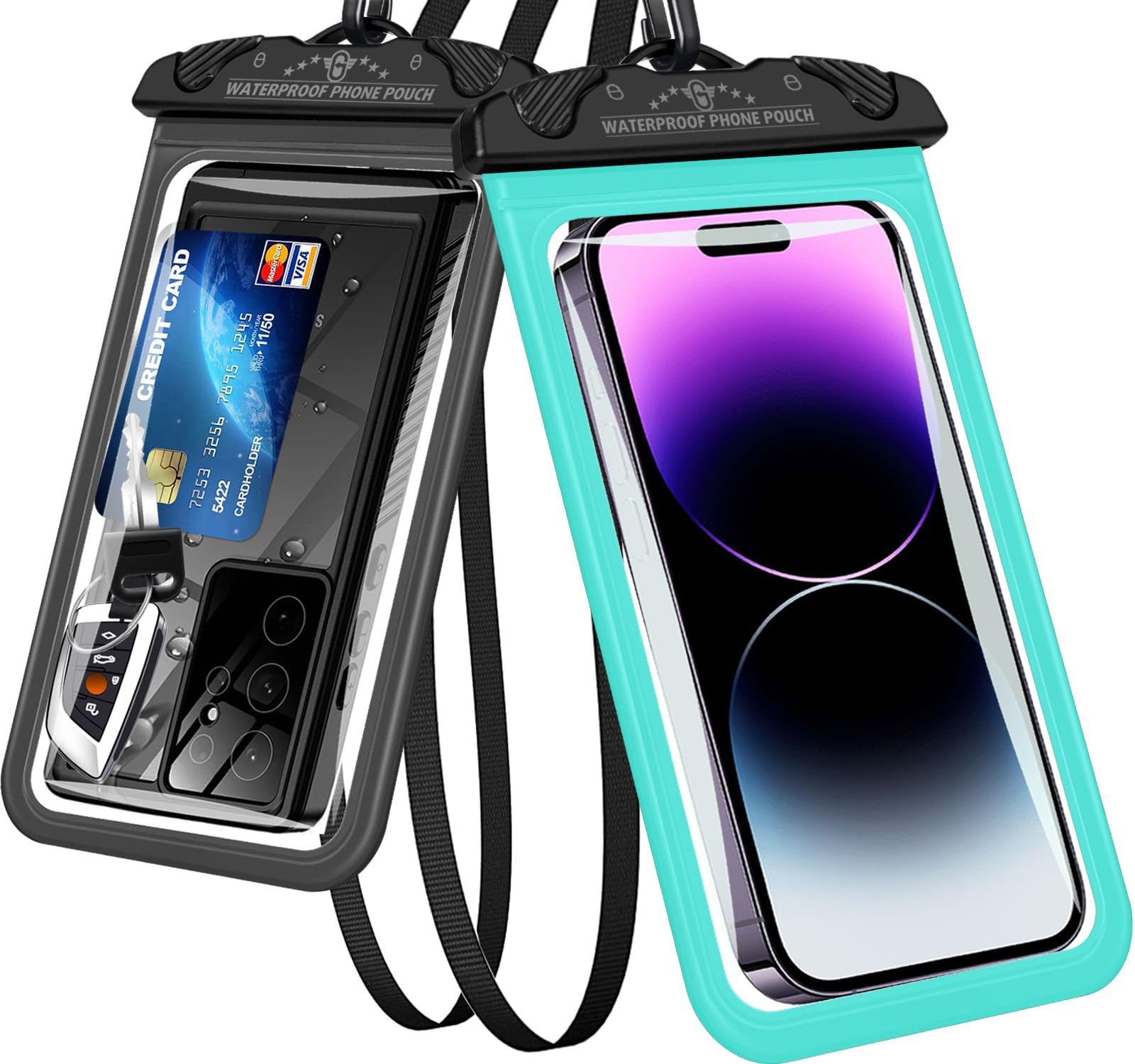 Amazon.com: Waterproof Phone Pouches Bags Holder, Cell Phone Water ...