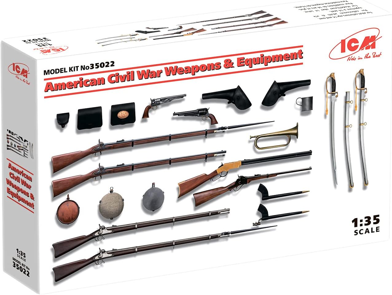 Amazon.com: ICM 35022 Plastic Model Kit US Civil War Weapons ...