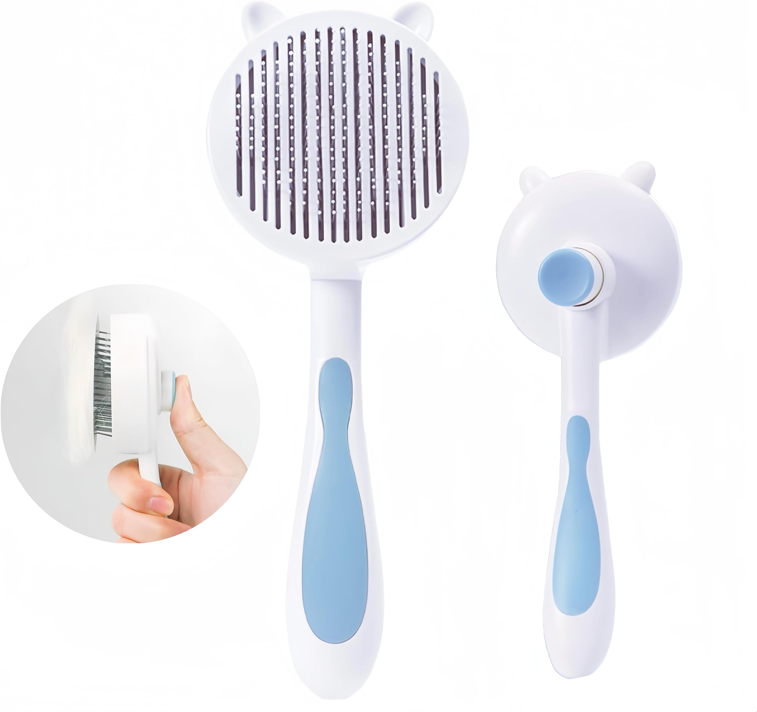 Amazon.com: Cat Slicker Brush, Self-Cleaning Brush for Indoor Cats ...