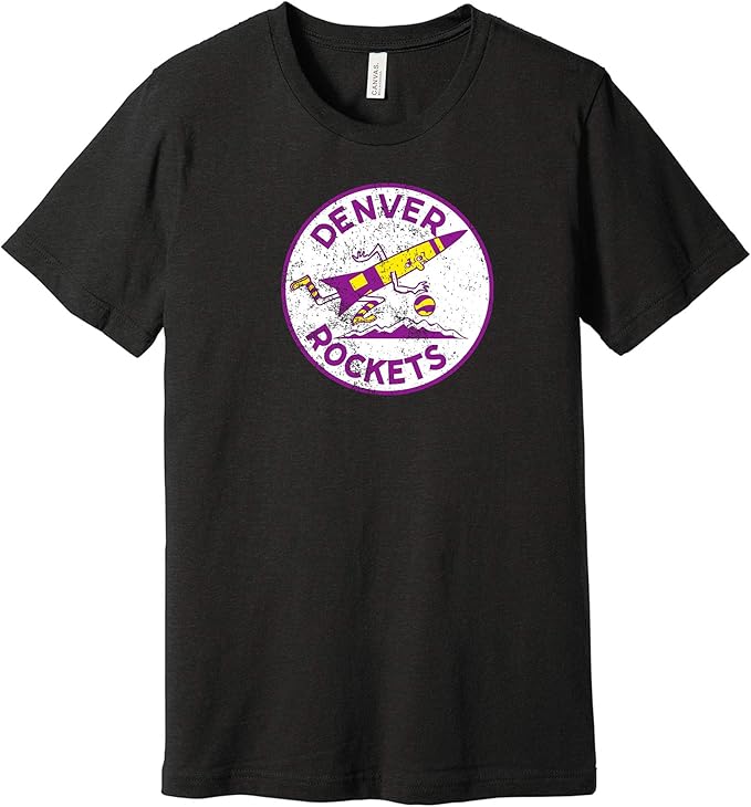 Denver Rockets Distressed Logo - Defunct Sports Team Shirt - Celebrate ...