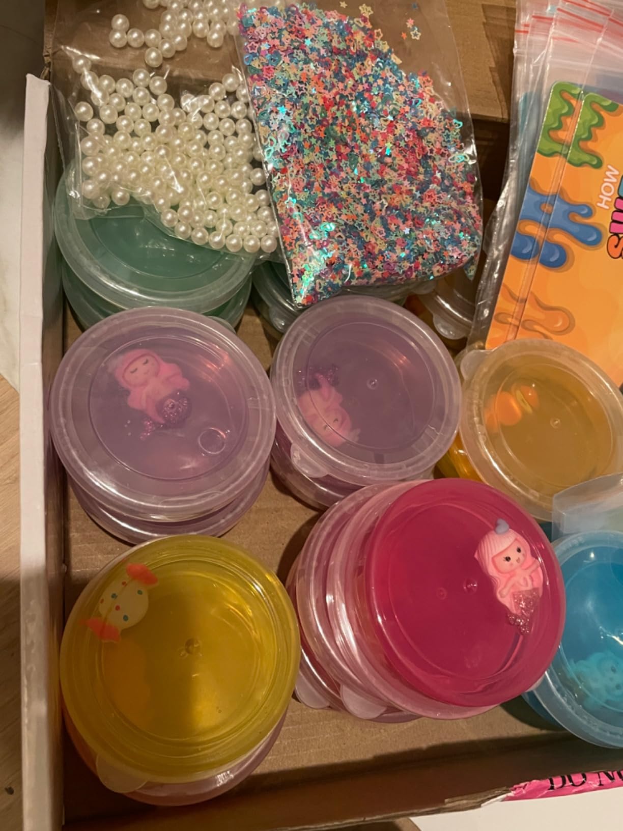 Amazon.com: Valentine's Day Slime Kit Valentine Slime Party Favors,DIY ...