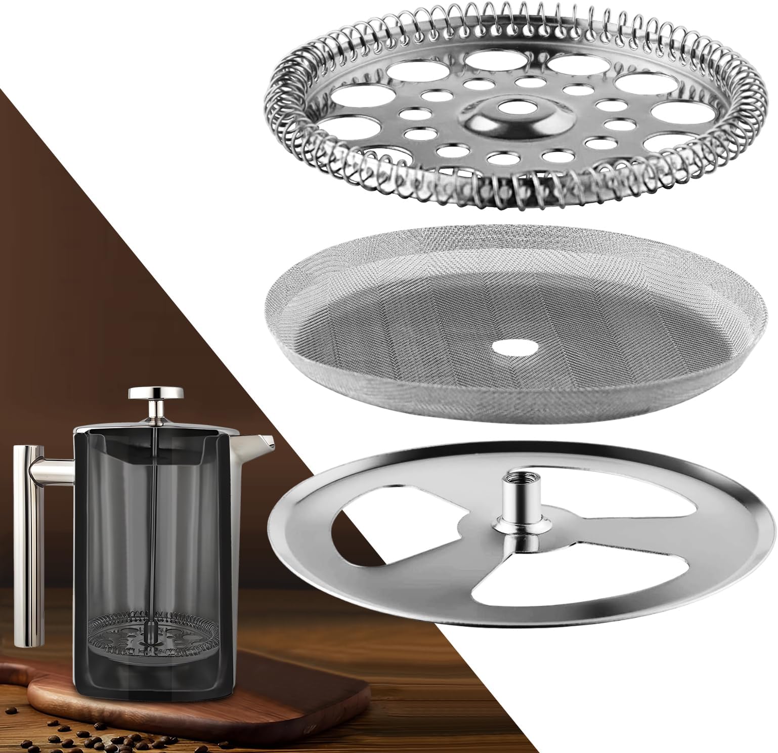 Amazon.com: ZCZQC 1 Set Stainless Steel Tea Plunger French Press Parts ...