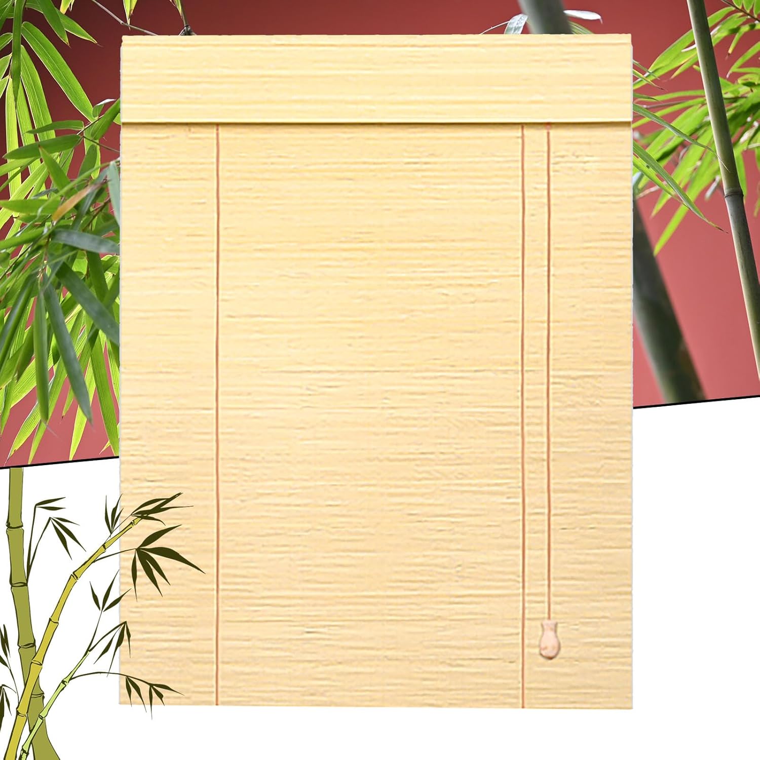 Amazon.com: Retro Bamboo Blind Bamboo Roll Up Blinds Bamboo Roll Up ...