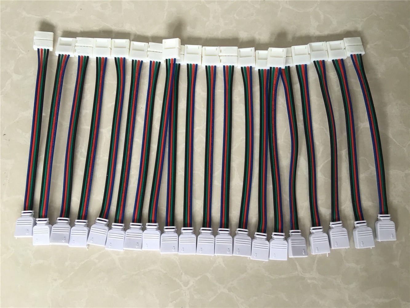 ucomshop 4pin PCB Female Line Connector for 3528 5050 RGB Led Strip ...