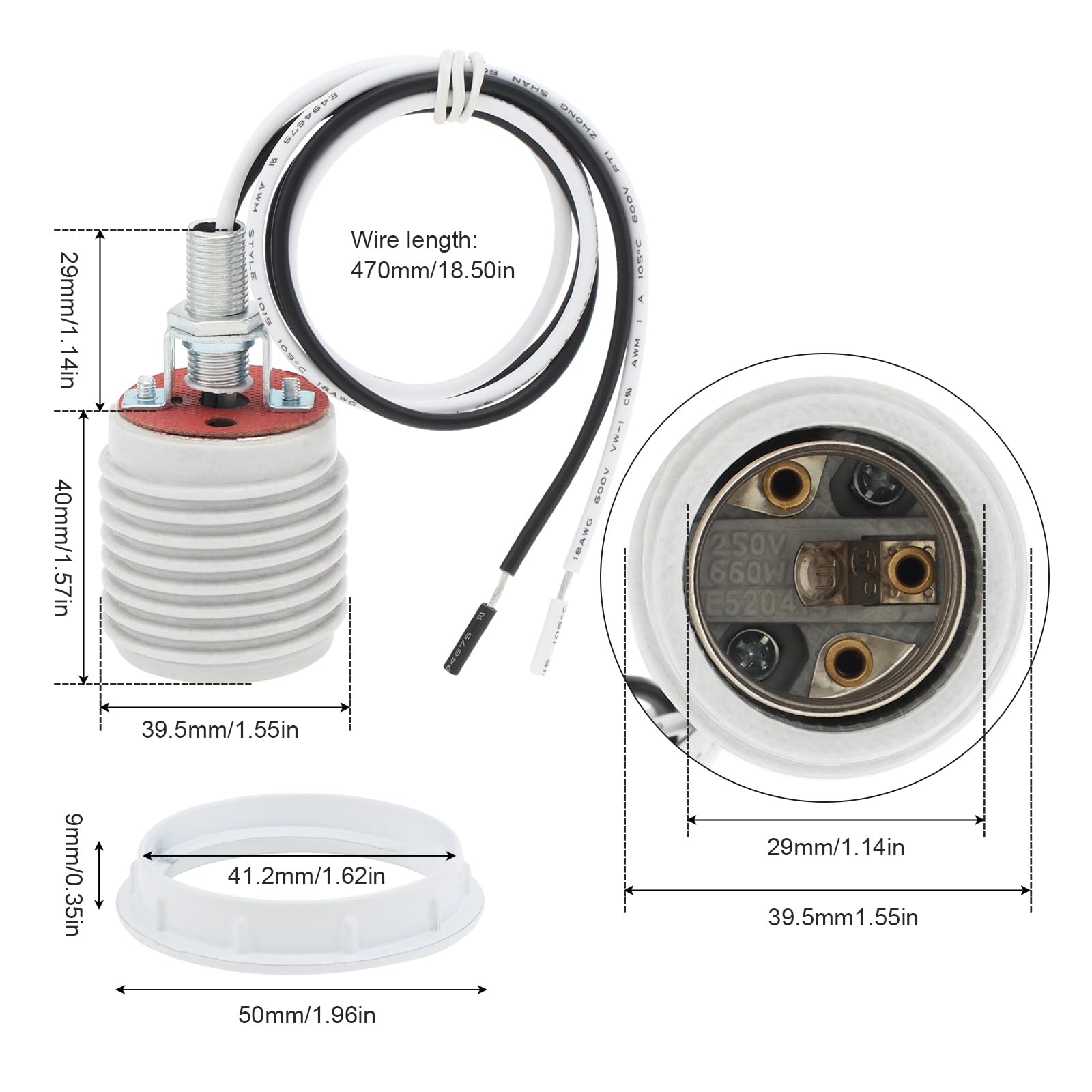 Porcelain Light Fixture Socket Wiring Diagram Socket Assembly