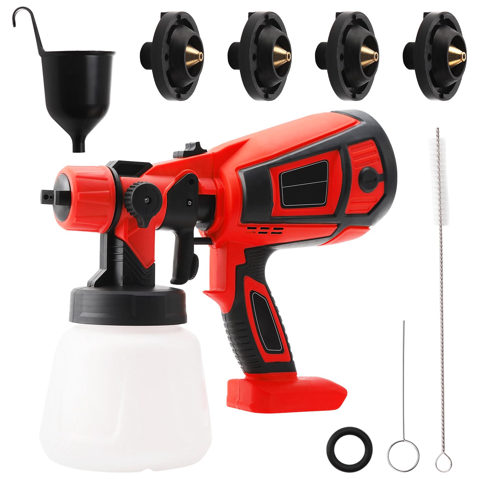 Amazon.com : Paint Sprayer Cordless, HVLP Handheld Spray Paint Gun with ...