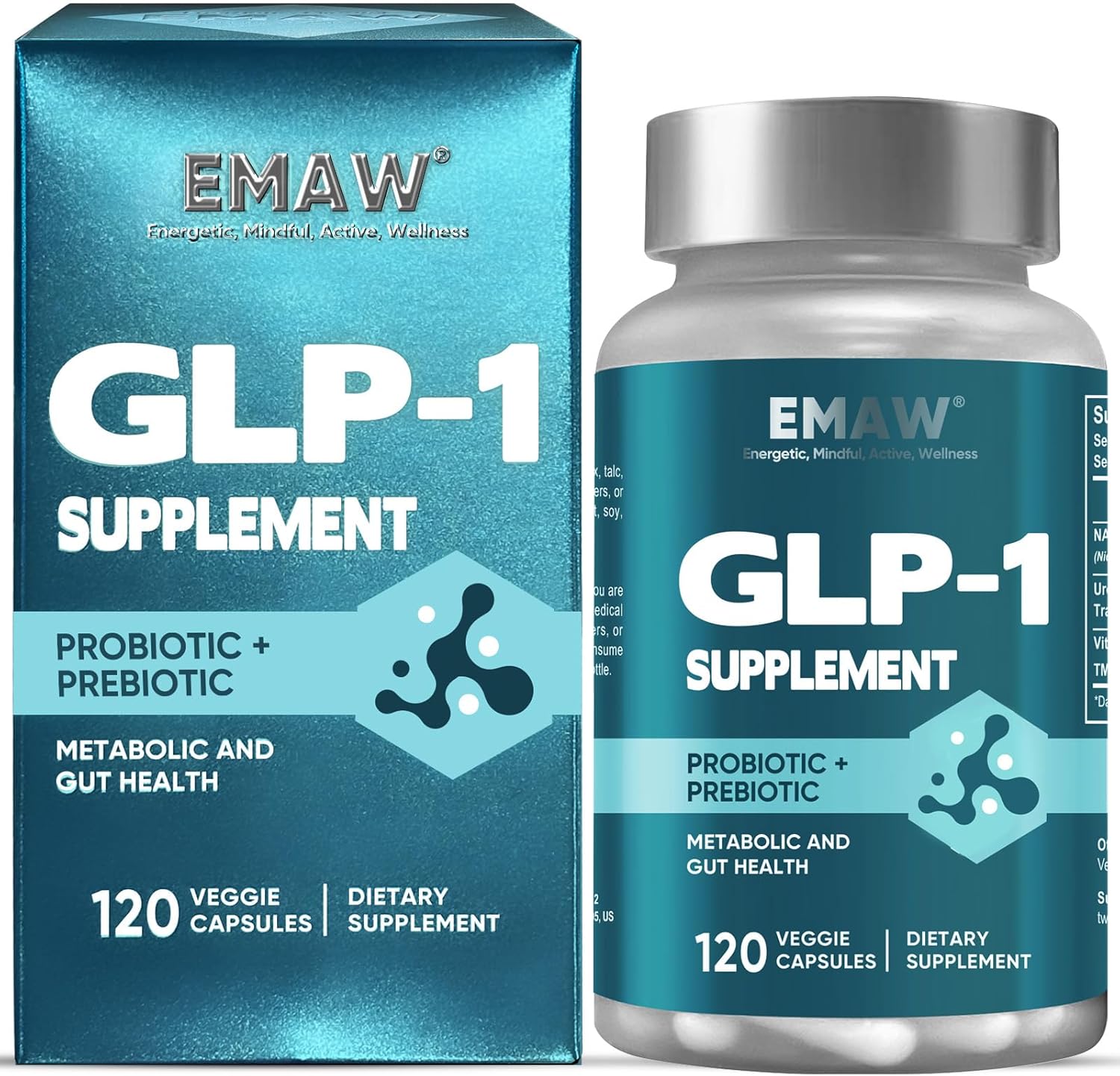 Amazon.com: EMAW GLP-1 Supplement, 120 Capsules GLP-Activate with CFU ...