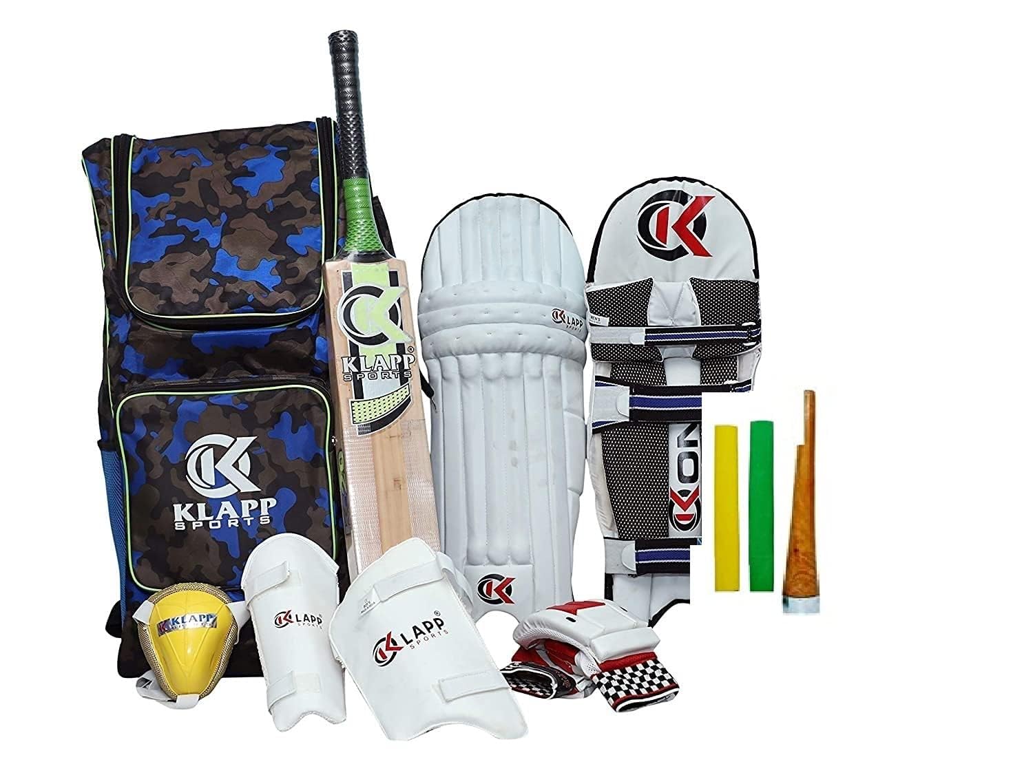 Buy Klapp IPL21 Series KCS-04 Kashmir Willow Cricket Kit for Boys ...