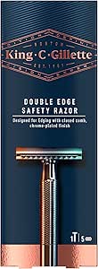 King C. Gillette Double Edge Safety Razor + 5 Razor Blades, 5 Count ...