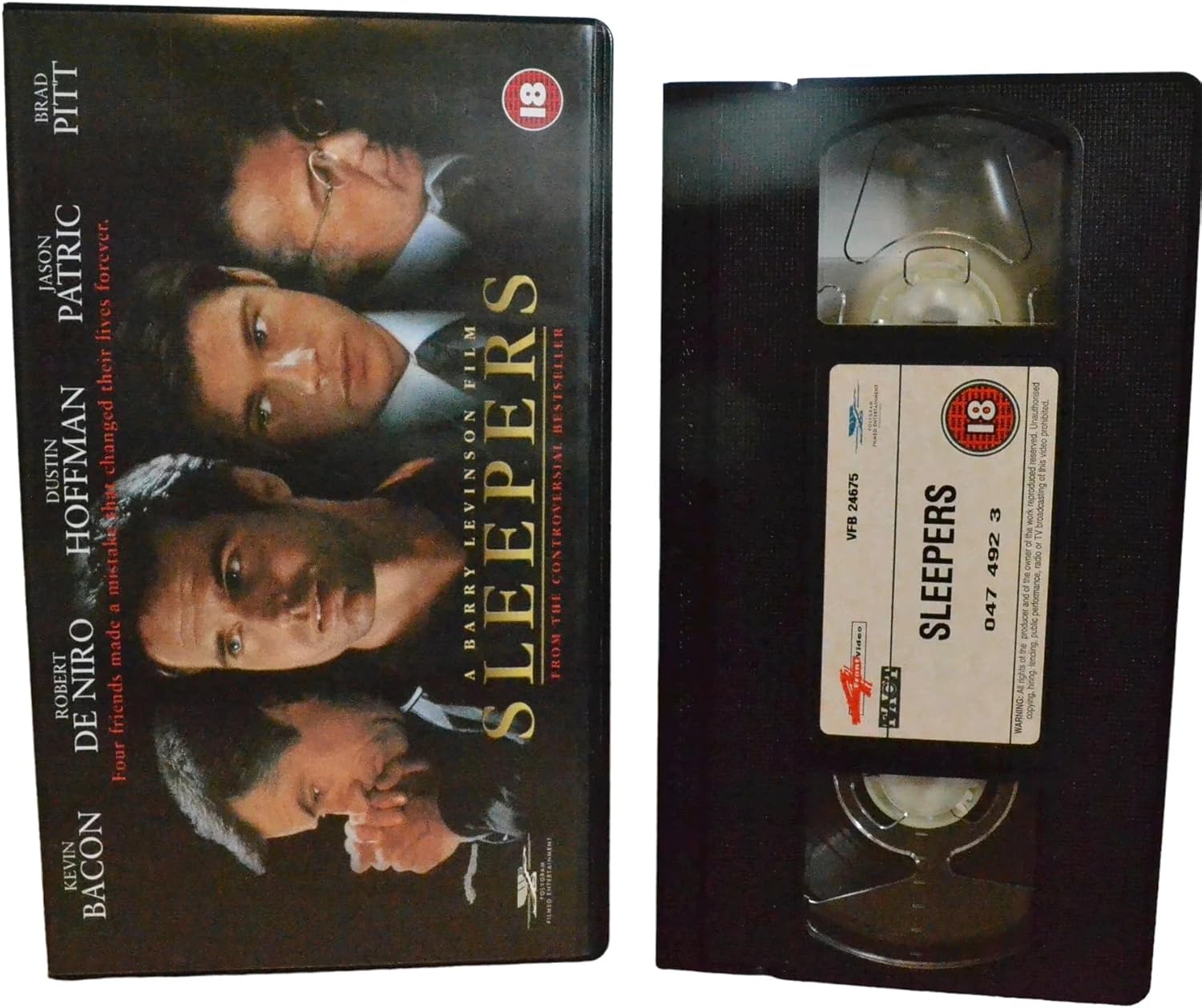 Amazon.com: Sleepers [VHS] : Robert De Niro, Kevin Bacon, Brad Pitt ...