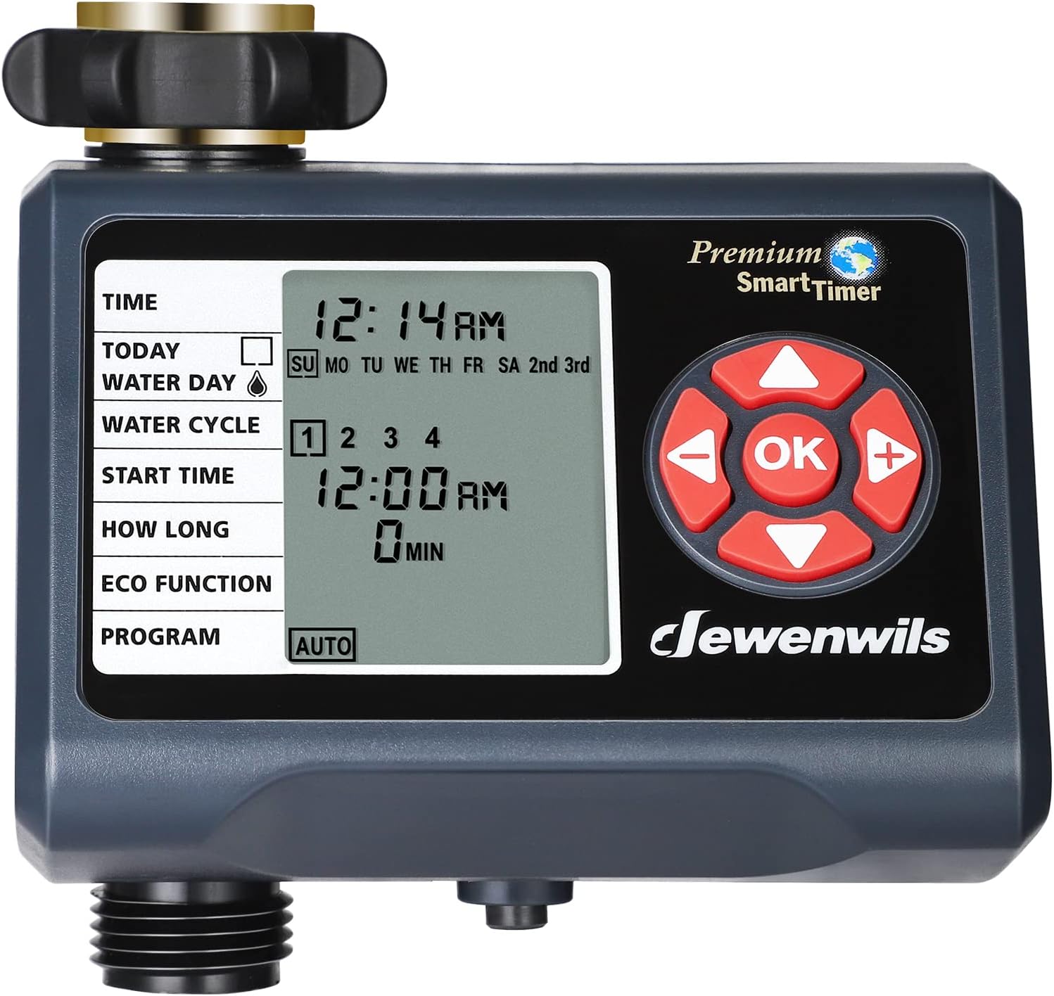 Amazon.com: DEWENWILS Sprinkler Timer 4 Zone and 2 Zone, Water Timer ...