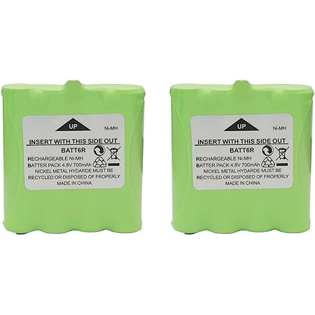 Amazon.com: (5-Pack) 4.8V 700mAh AVP8 Ni-MH Battery Packs Replacement ...