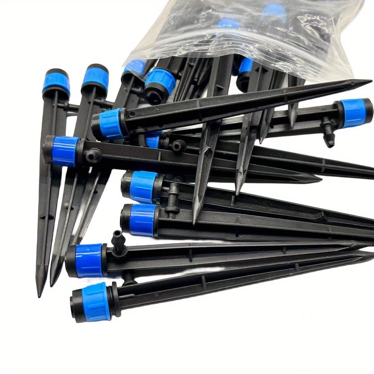 Amazon.com : 50PCS Blue Quick-Connect Drip Irrigation Emitters Fan ...