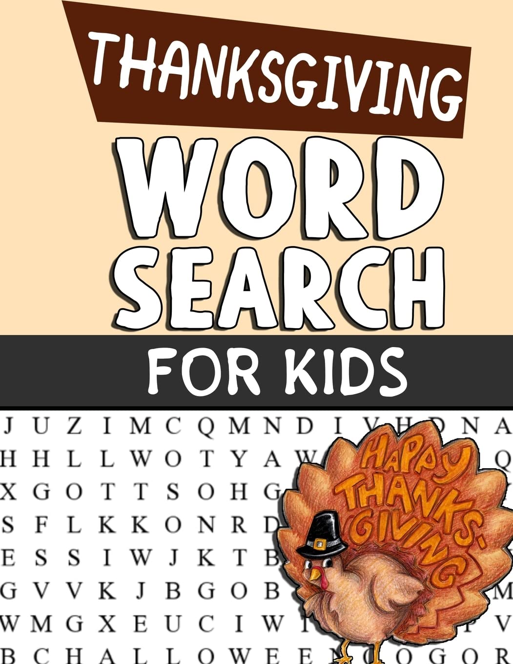 Amazon.com: Thanksgiving Word Search For Kids: Word Search Puzzle Book ...