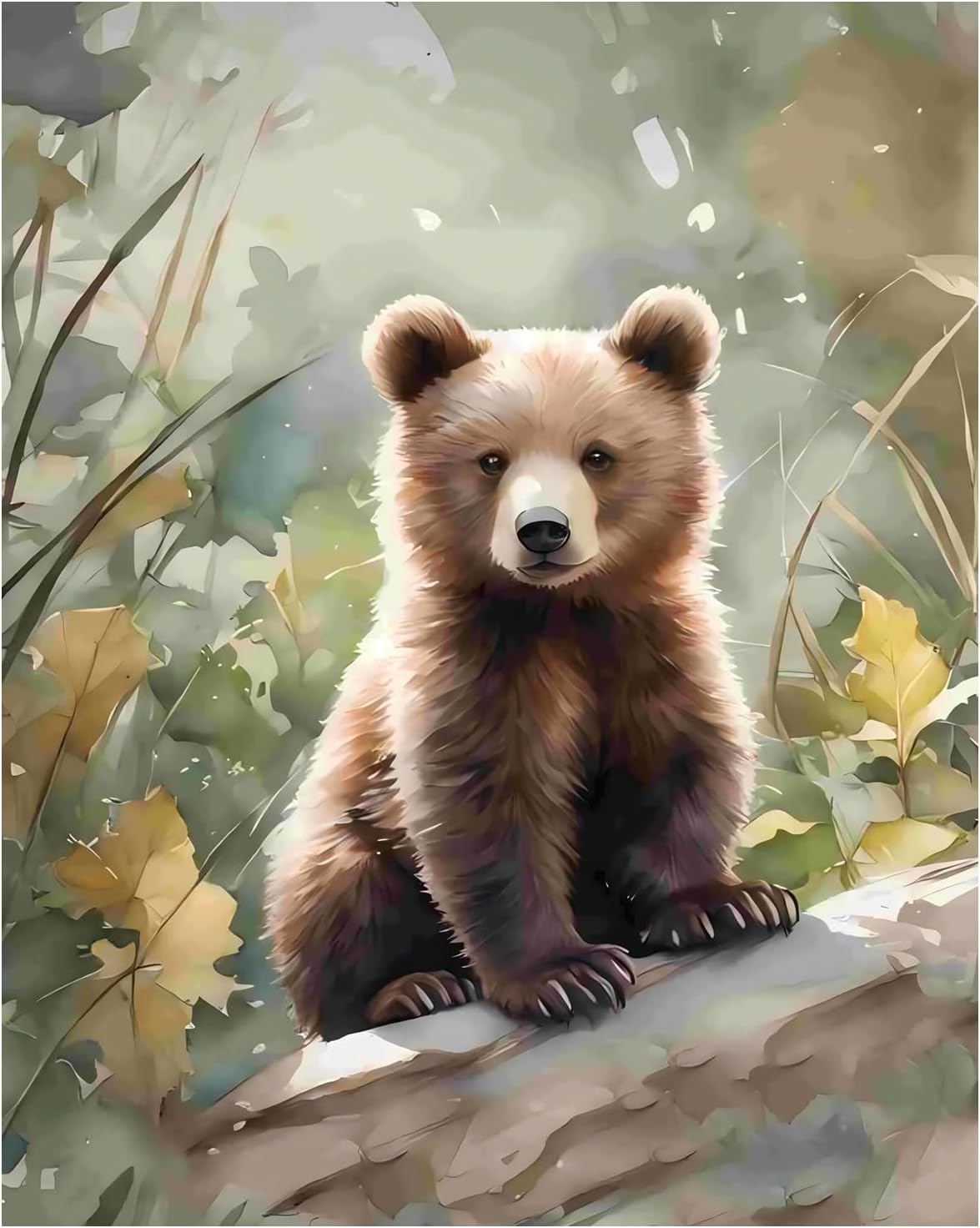 Amazon.com: xcemhil Bear Paint by Numbers Kit for Adults, Paint by ...