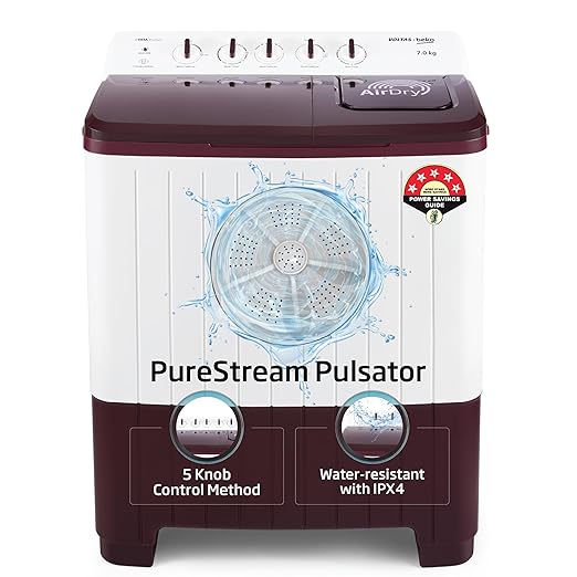 Voltas Beko, A Tata Product 7 Kg 5 Star Semi-automatic Top Load Washing ...