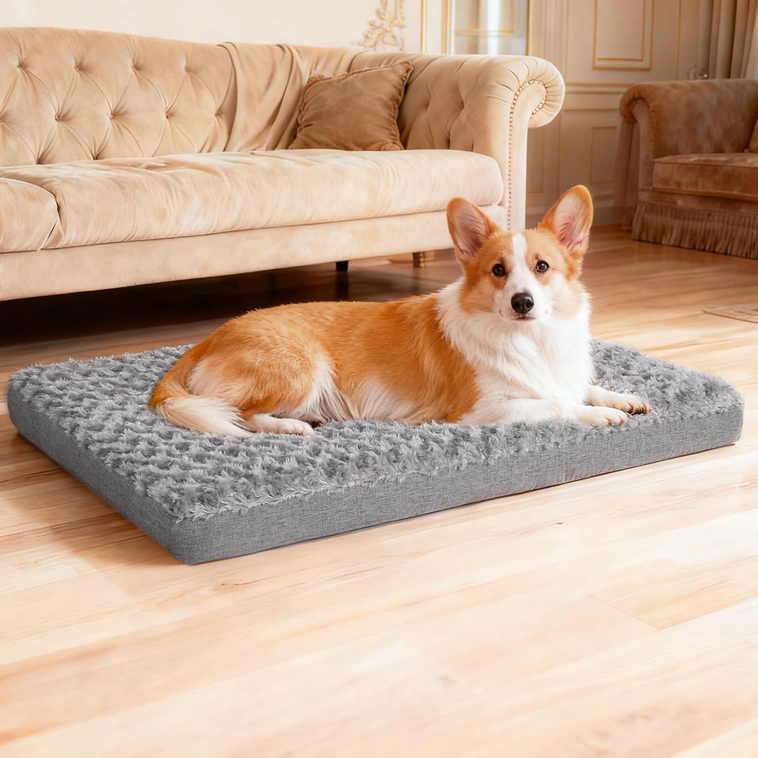 Sicilaien Dog Beds for Small Medium Dogs, Dog Crate Bed Washable Dog ...