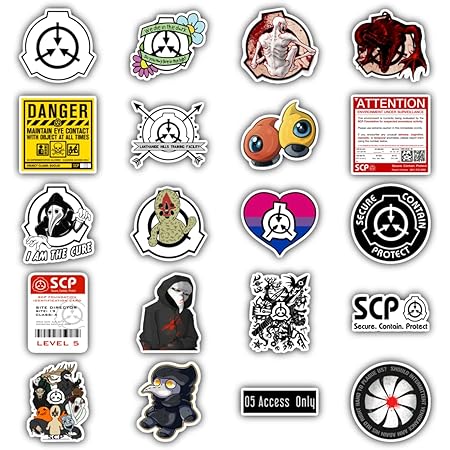 Amazon.com: 100Pcs SCP Foundation Stickers Pack | Classic Grotesque ...