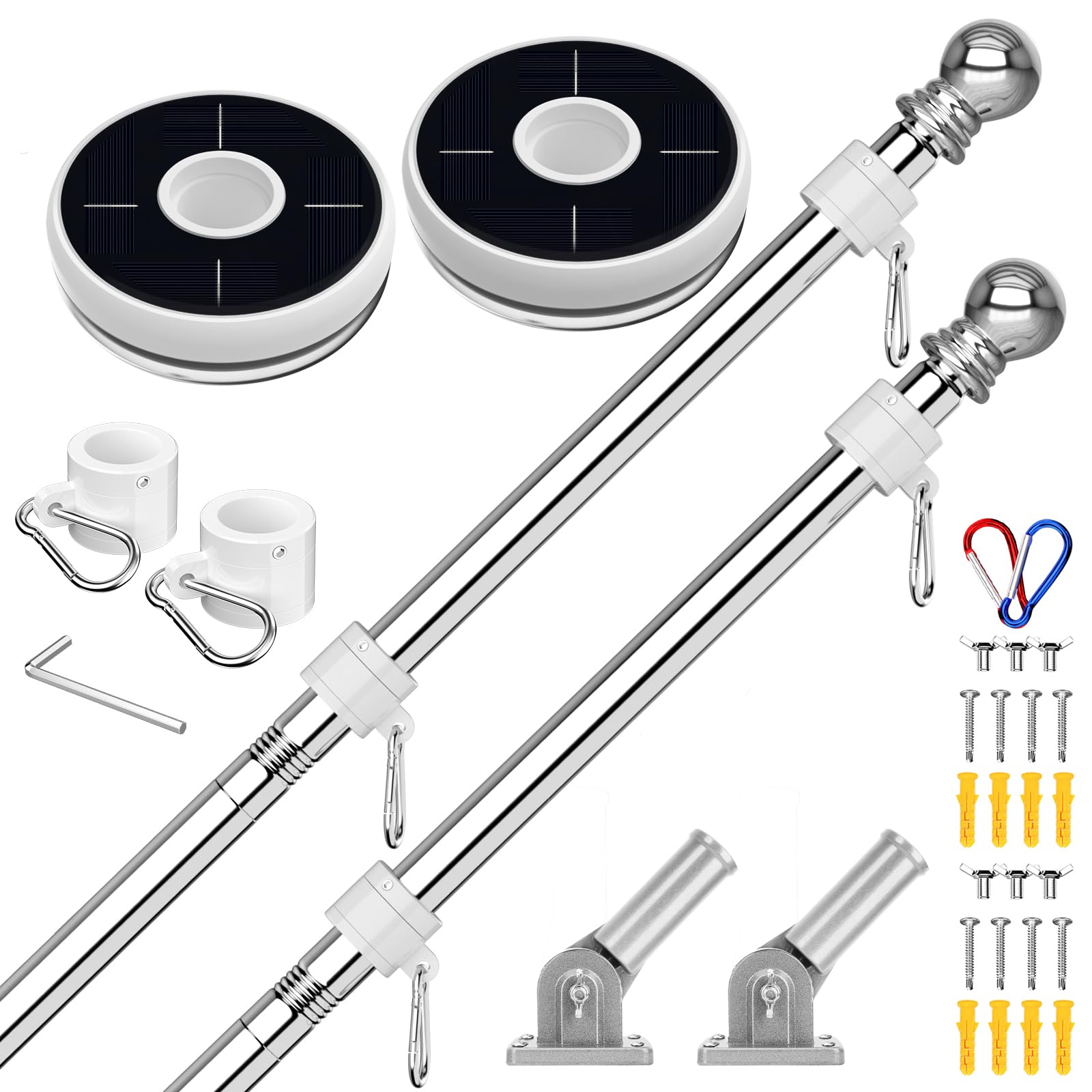 Snapklik.com : ZMTECH 2 Pcs 6 FT Flag Pole