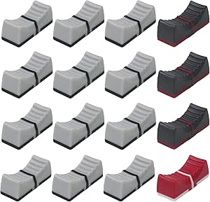 16 Pack Mixed Colour 4mm Narrow 2-Colour Fader/Slider Control Knobs For ...