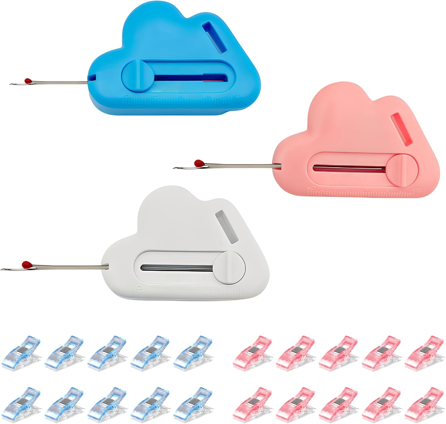 2-in-1 Magnetic Seam Guide Set with Retractable Seam Ripper and 20 ...