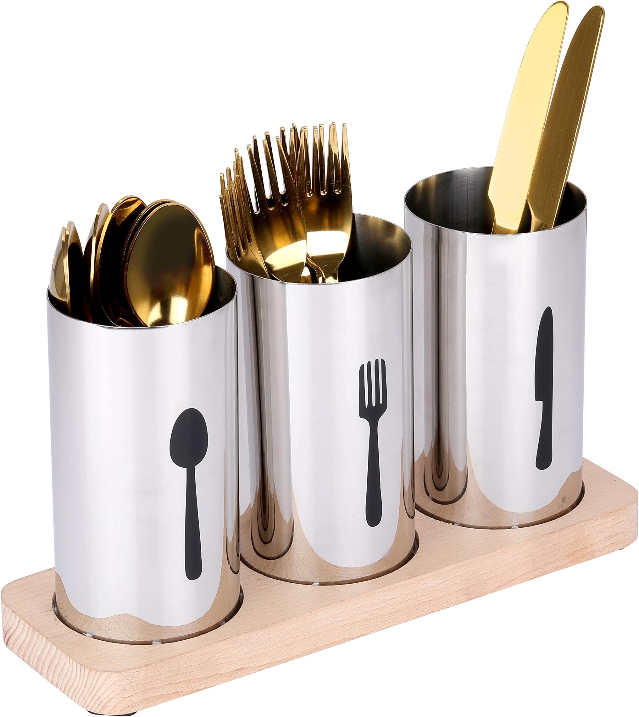 KITOME Plastic Self Draining Tableware Storage Box - Spoon, Knife, Fork ...