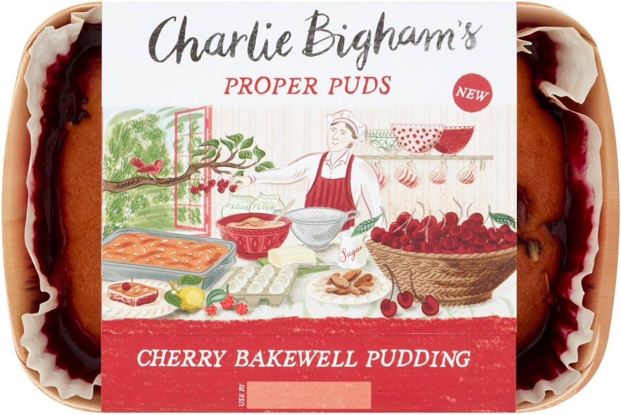 Charlie Bigham's Cherry Bakewell Pudding, 220g : Amazon.co.uk: Grocery
