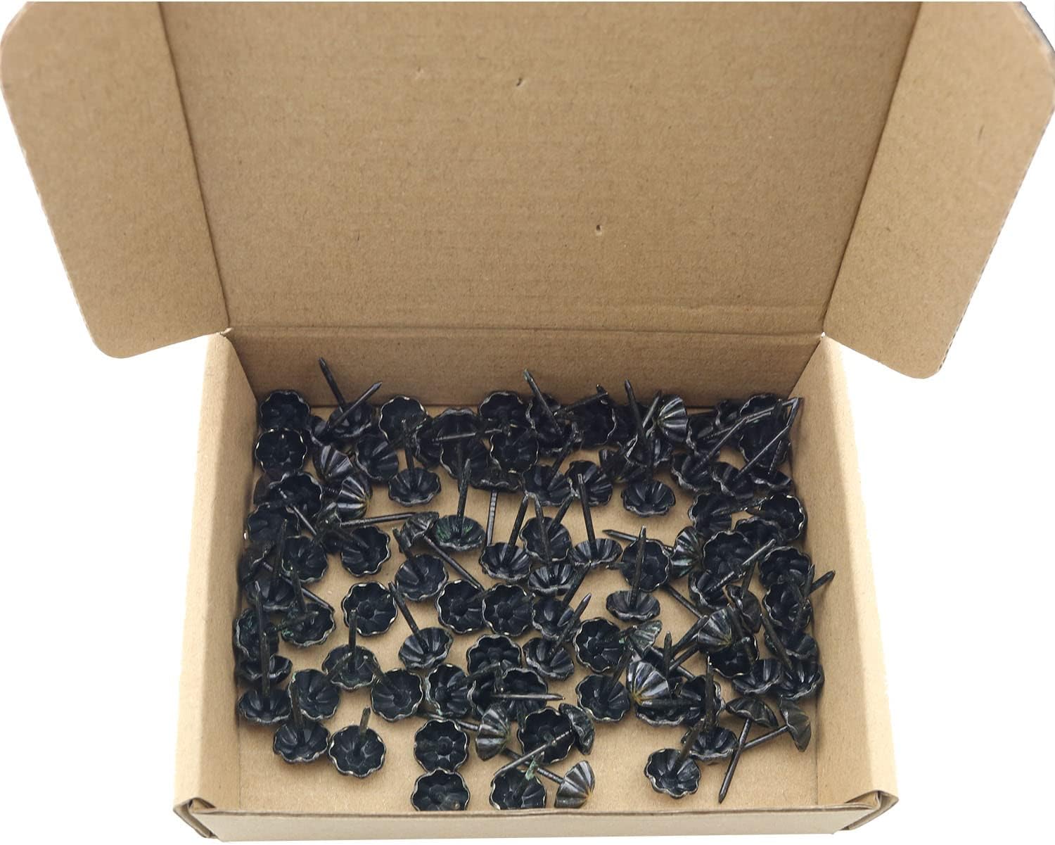 Upholstery Tacks CHENJIN 100PCS 7/16x11/16inch (11x17mm) Pumpkin Shape ...
