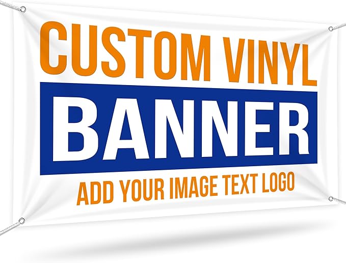 Amazon.com: Custom Vinyl Banners And Signs Customize for Business Event ...