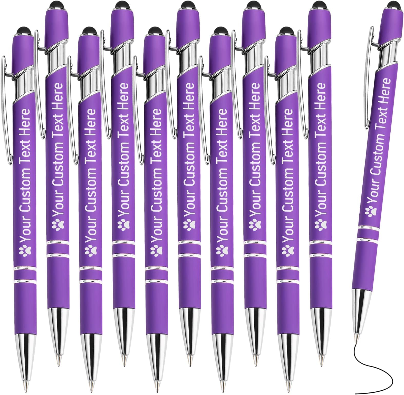 Amazon.com : HEYZARDA Personalized Pens with Name Custom Text Logo ...
