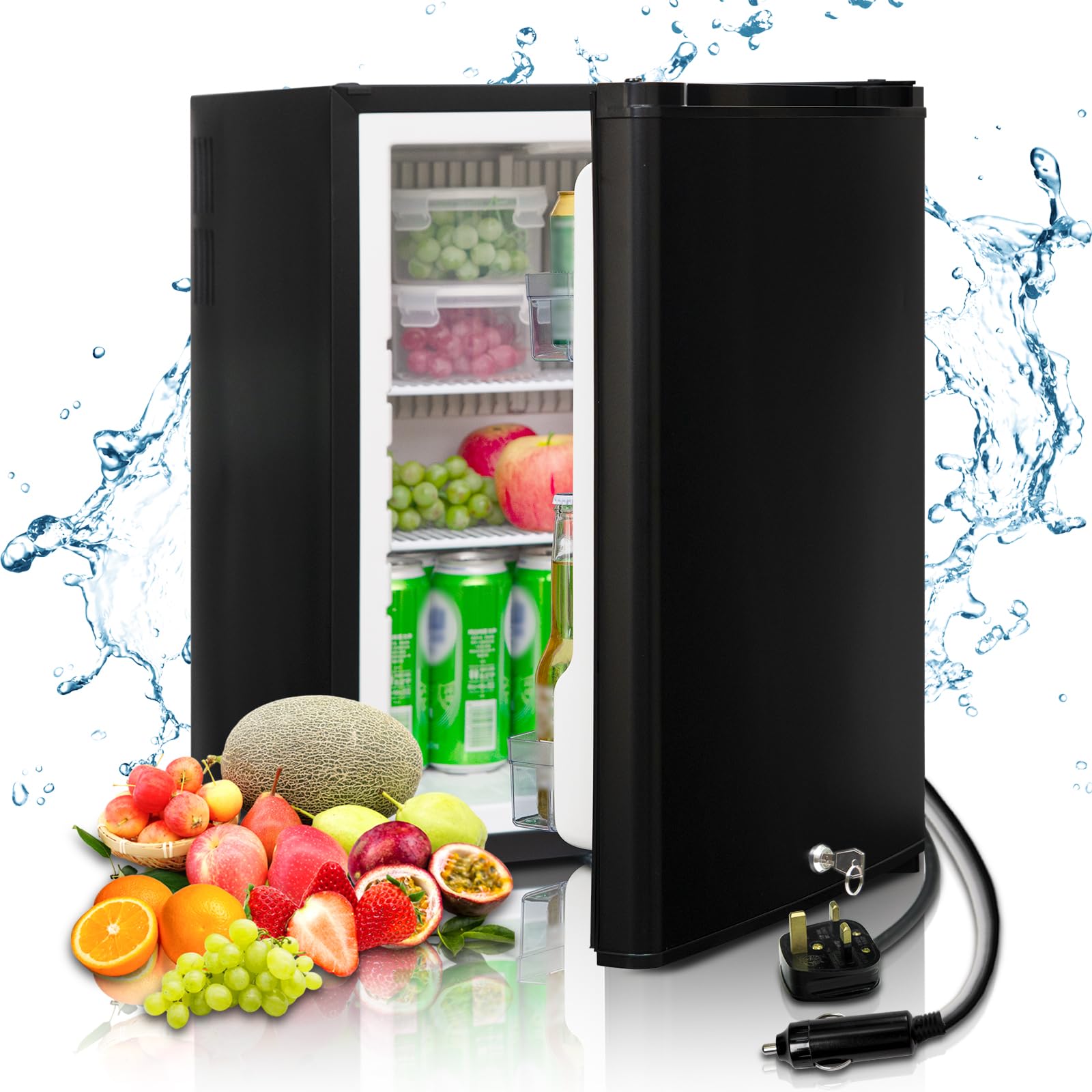 Buy Smad12v Fridge for Campervan 60L, Compact Mini Fridge 12v/240v ...