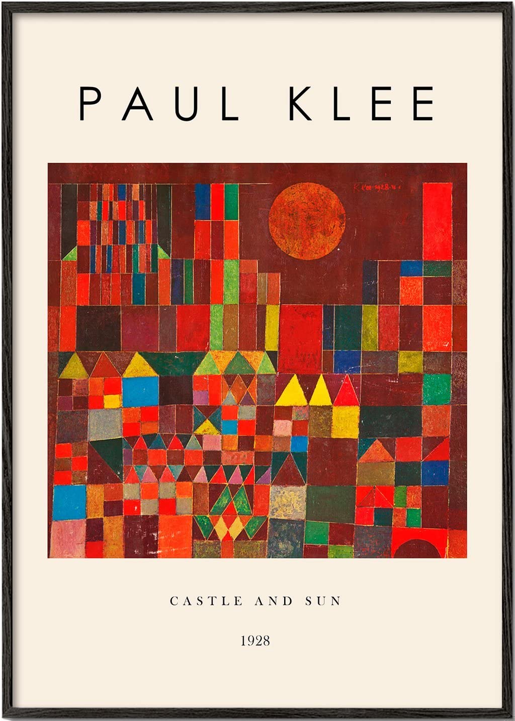 Artesta Castle and Sun Exhibition Paul Klee Art Print 20x30cm : Amazon ...