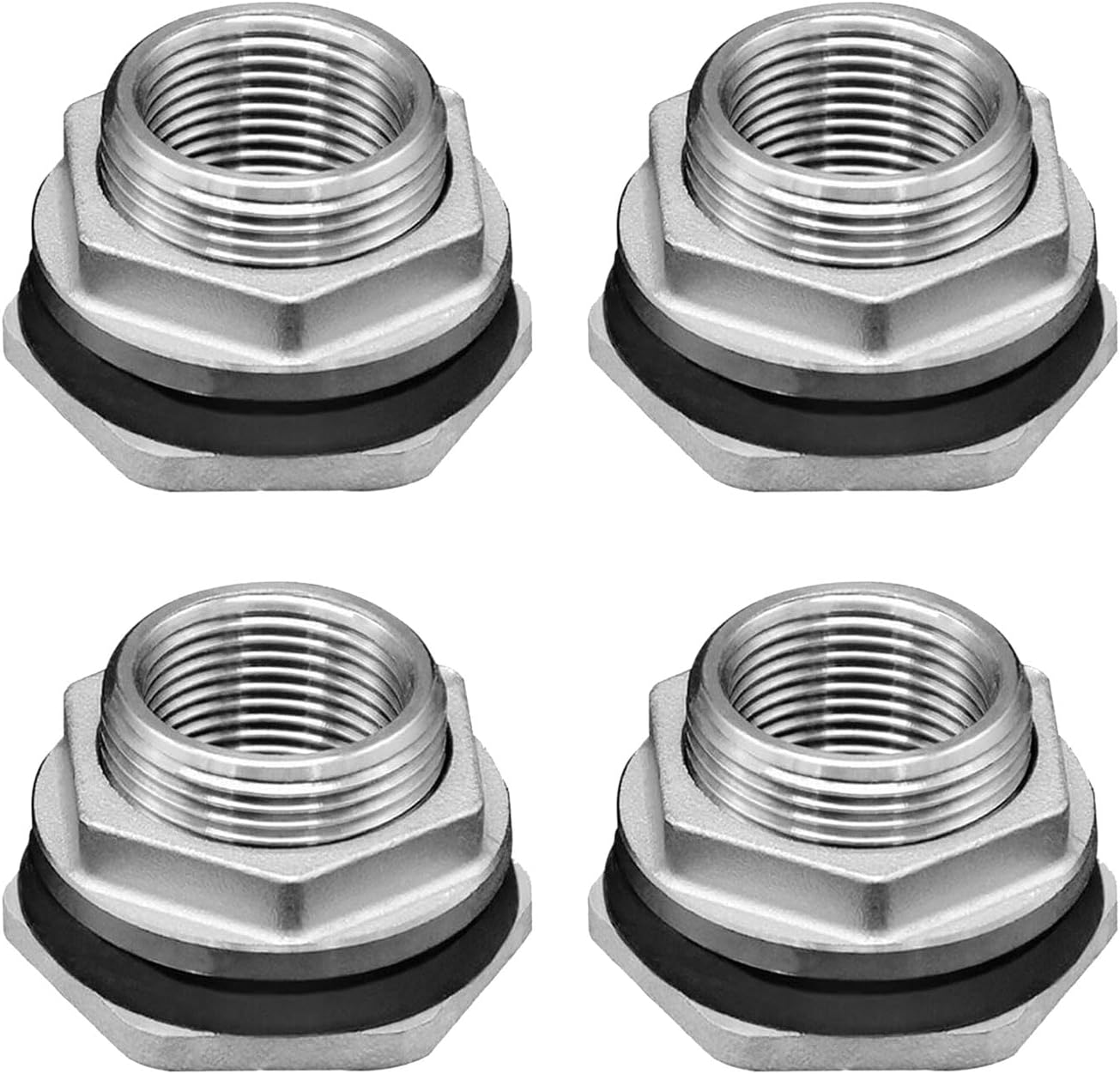 Amazon.com: 4Pcs Bulkhead Water Tank Connector, 3/4" FPT Female ...