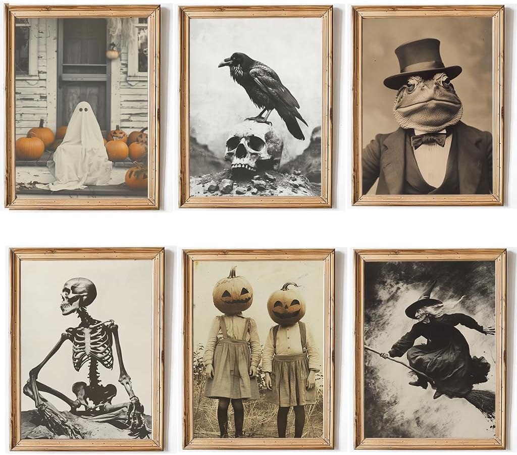 Amazon.com: HALLOWITCH Vintage Halloween Decoration. Cute Ghost Decor ...