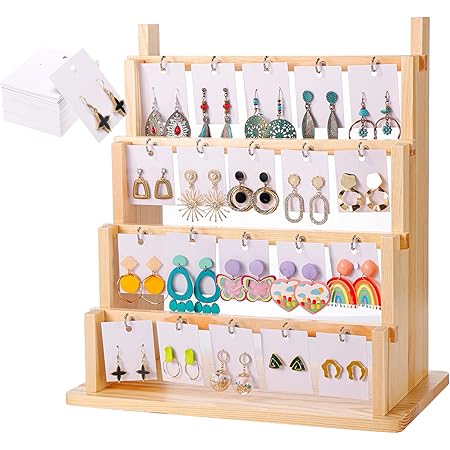 Amazon.com: OPELETNNT Earring Display Stands, 5 Tier Earring Holder ...