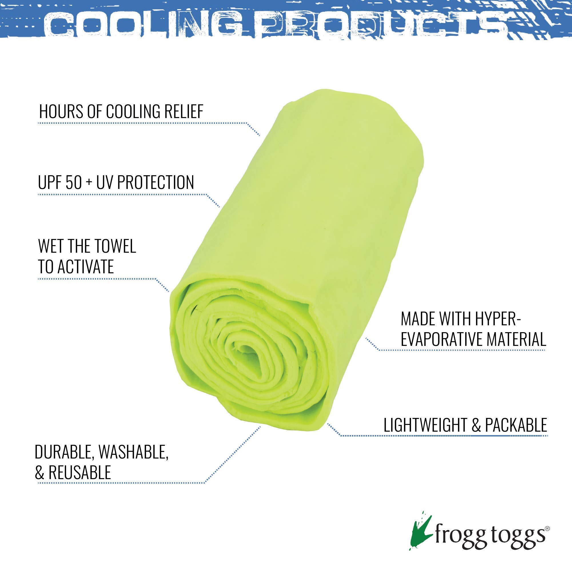 Snapklik.com : Chilly Mini Cooling Towel Wrap Pack Of 6